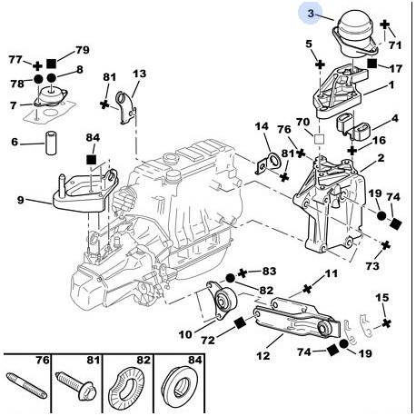 vis Ø10 de support moteur - SERIE04 SARL