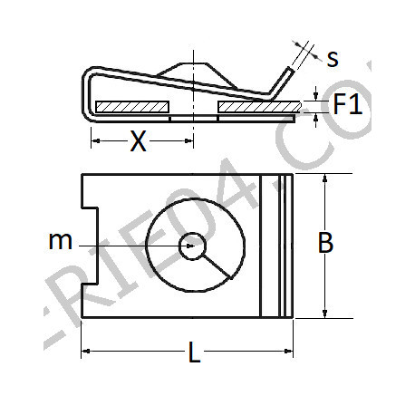 Ø4.2 pinch nut clips - SERIE04 SARL
